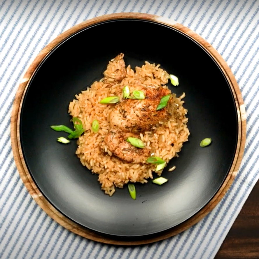 One-Pot Smoked Chicken and Basmati Rice