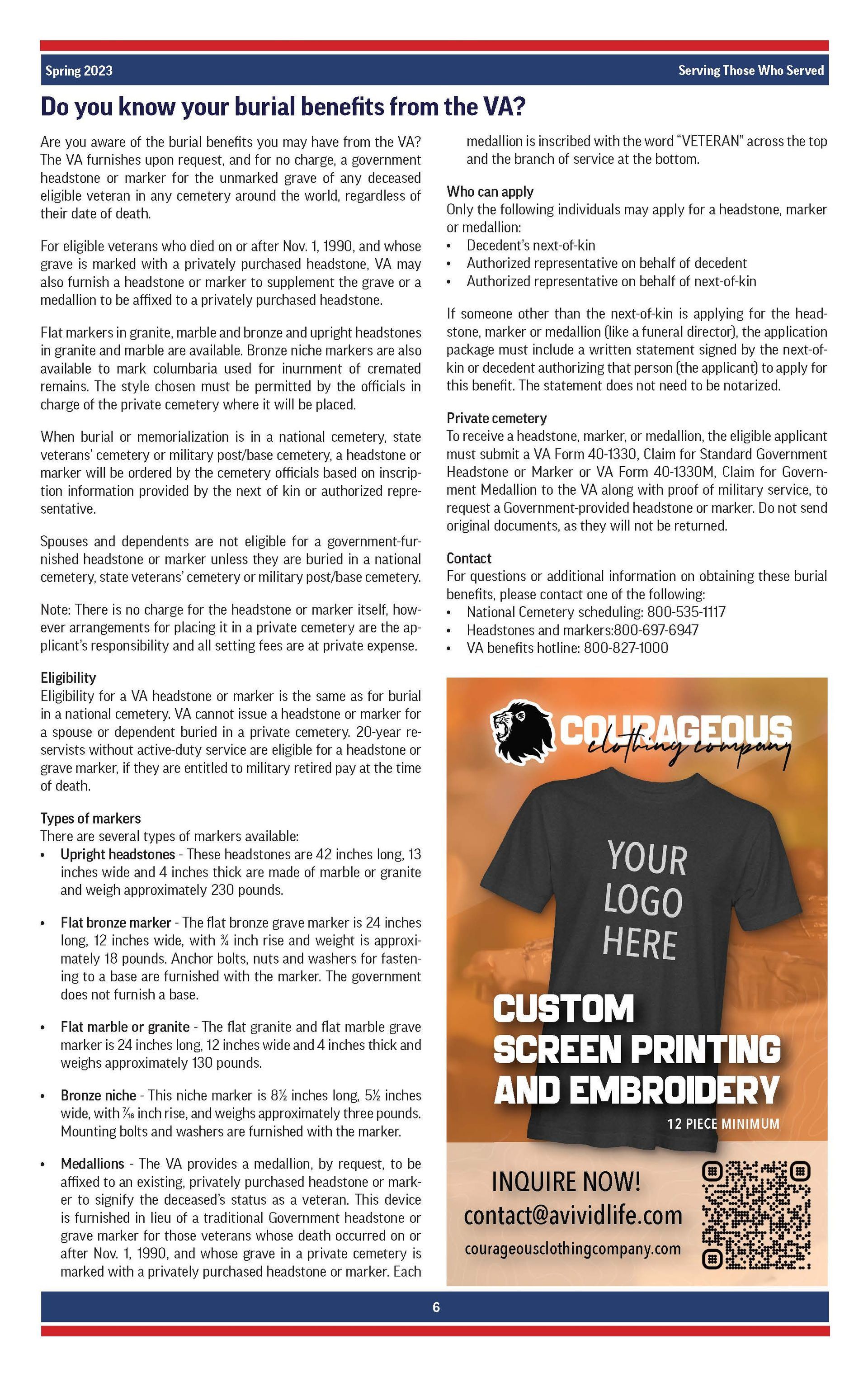 Serving Area Military