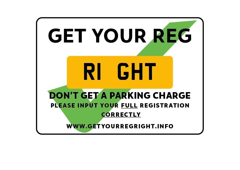 "Get Your Reg Right" Don't Get A Ticket For Making A Typo