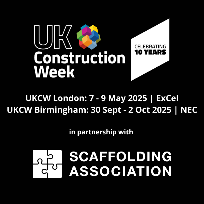 UK Construction Week Announces Partnership with the Scaffolding Association