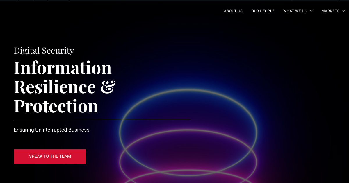 Information Resilience & Protection | Cambridge Management Consulting