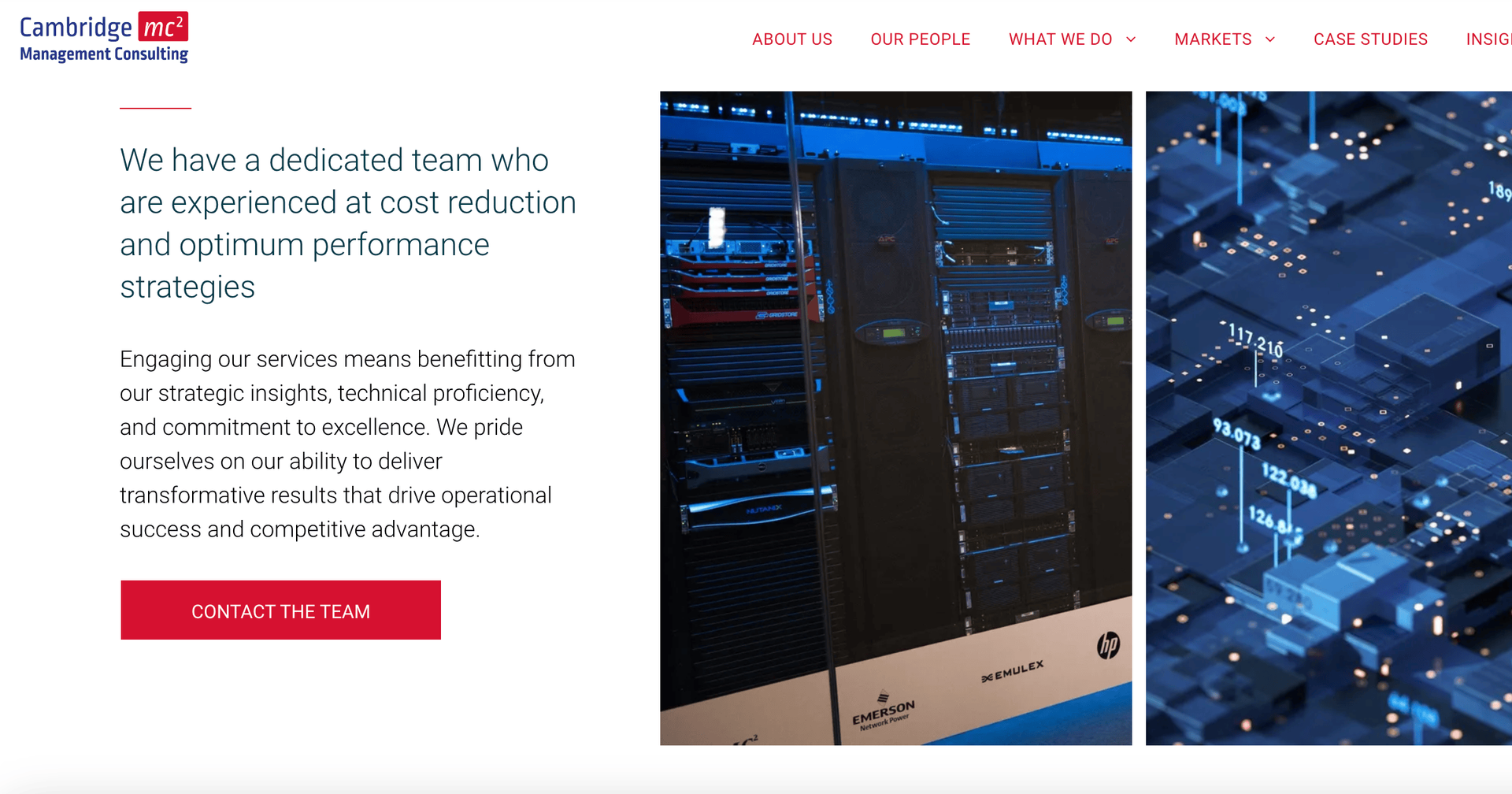 Data Centres, Edge & Cloud | Cambridge Management Consulting