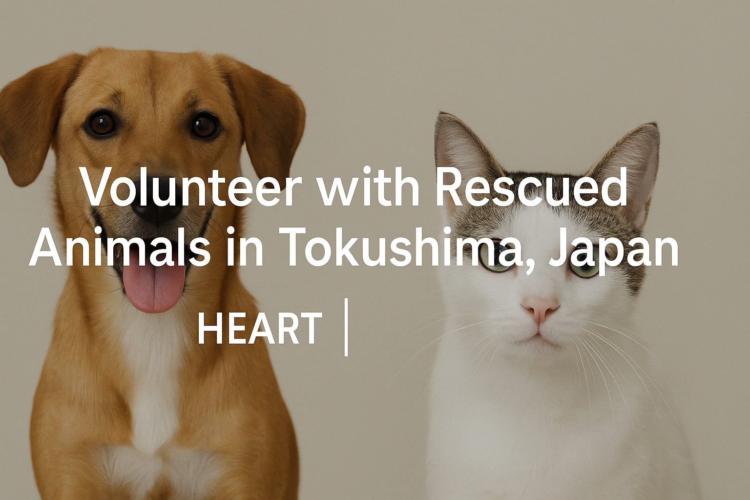 Volunteer with Rescued Animals in Tokushima, Japan | HEART