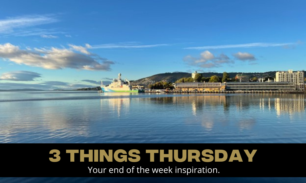 3 THINGS THURSDAY - 15th Apr 2021