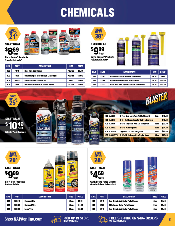 NAPA PARTS STORES | West Parts And Supplies Inc. | 8 Locations | New ...