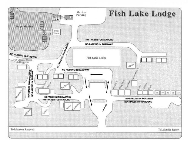 Fish Lake Campground Map Fish Creek Pond Campground