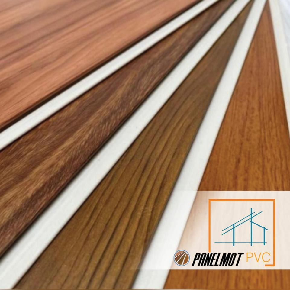 Paneles de PVC, laminado con texturas y lambrín WPC