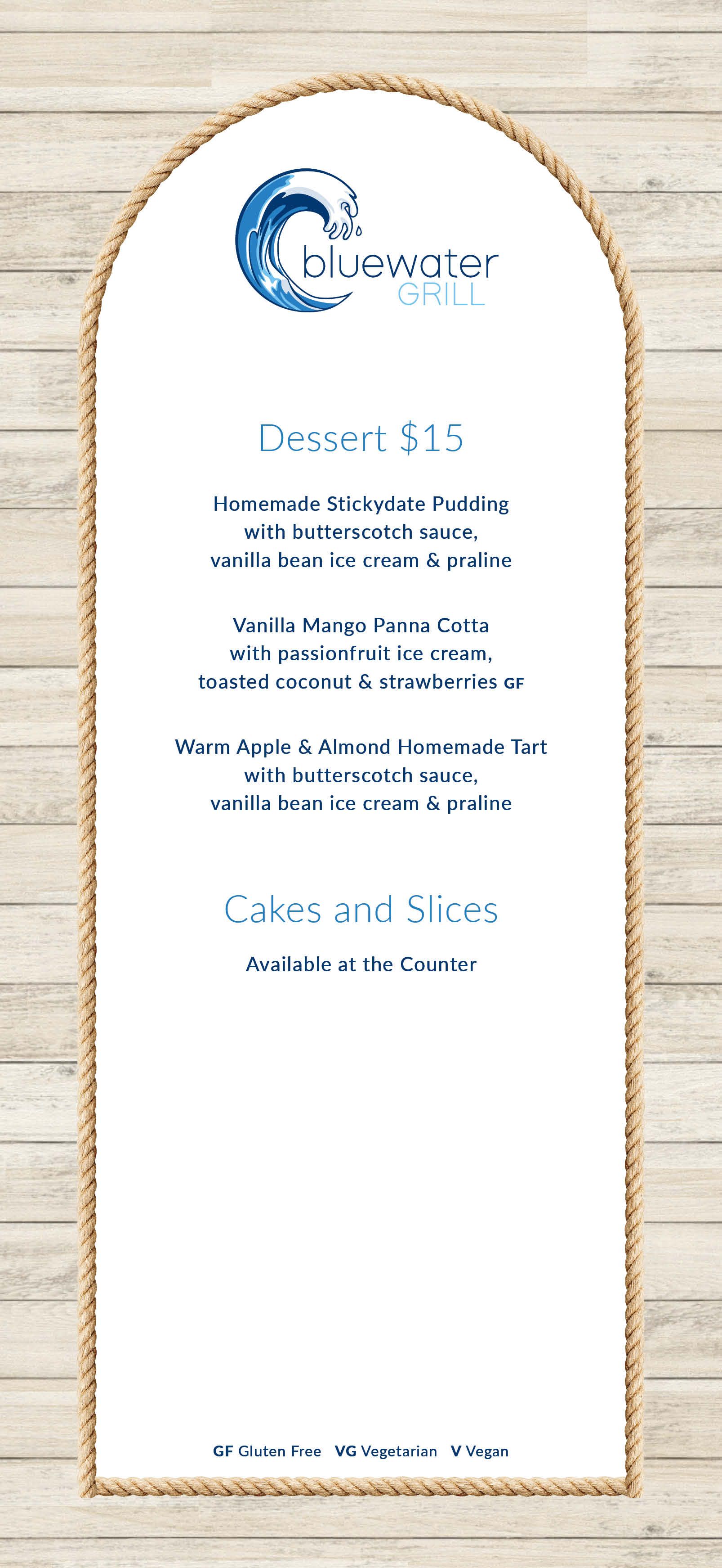 Our Menu | Bluewater Grill