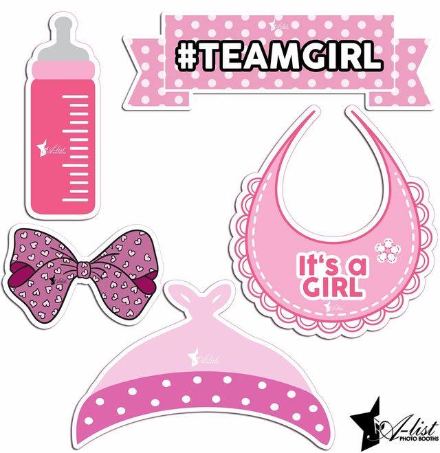 printable baby shower photo props