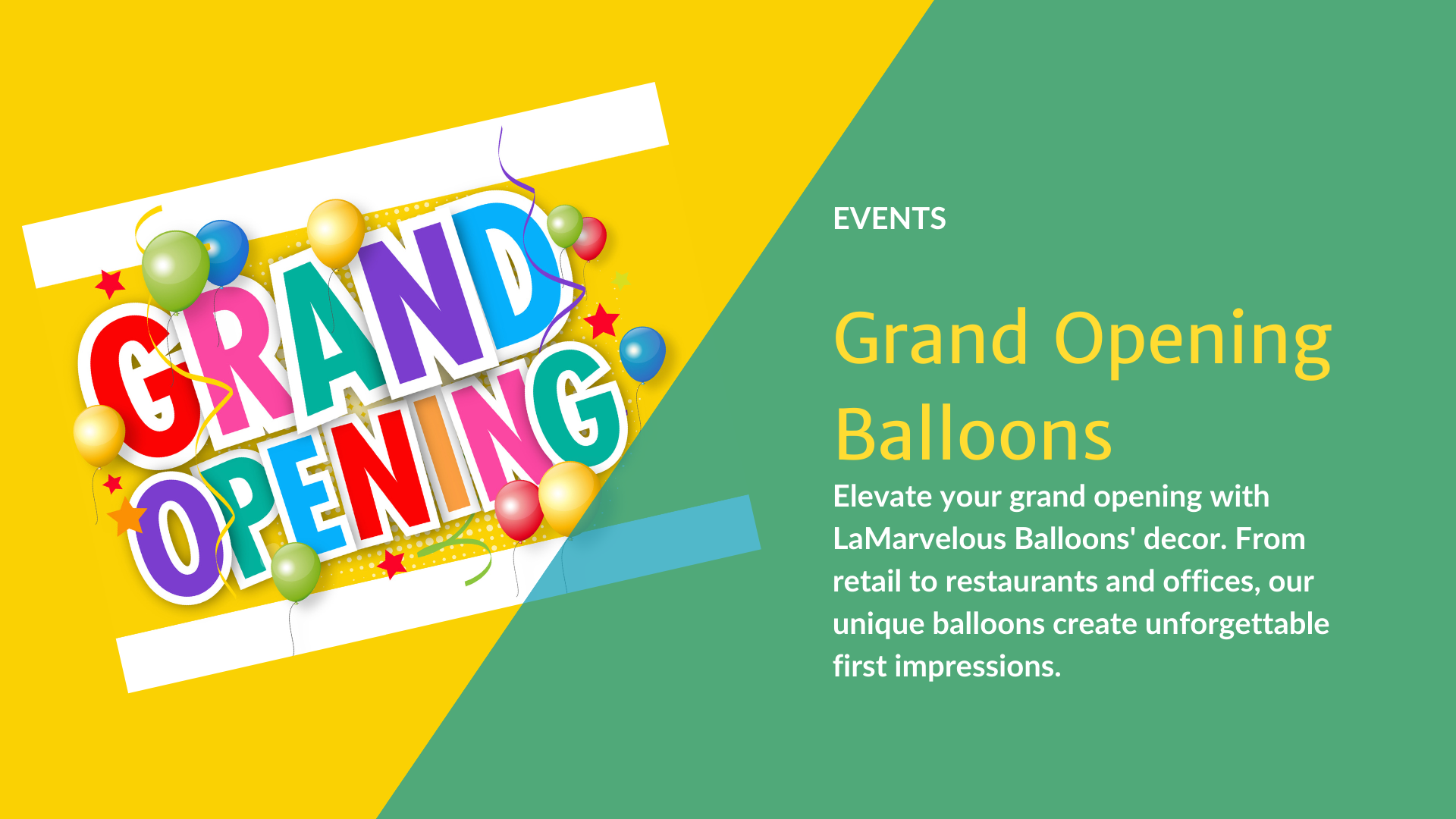 Grand Opening Balloons | LaMarvelous | Balloon Decor