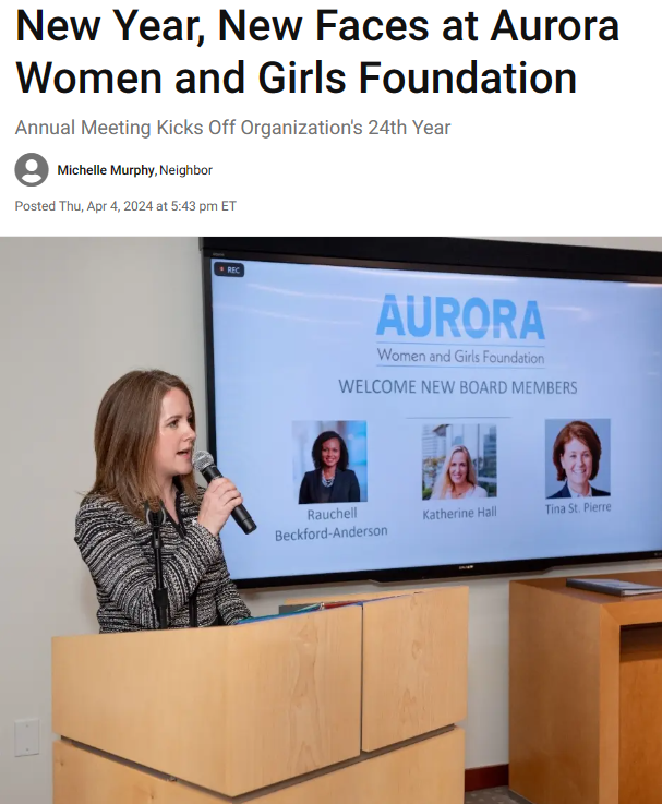 News | The Aurora Foundation for Women & Girls