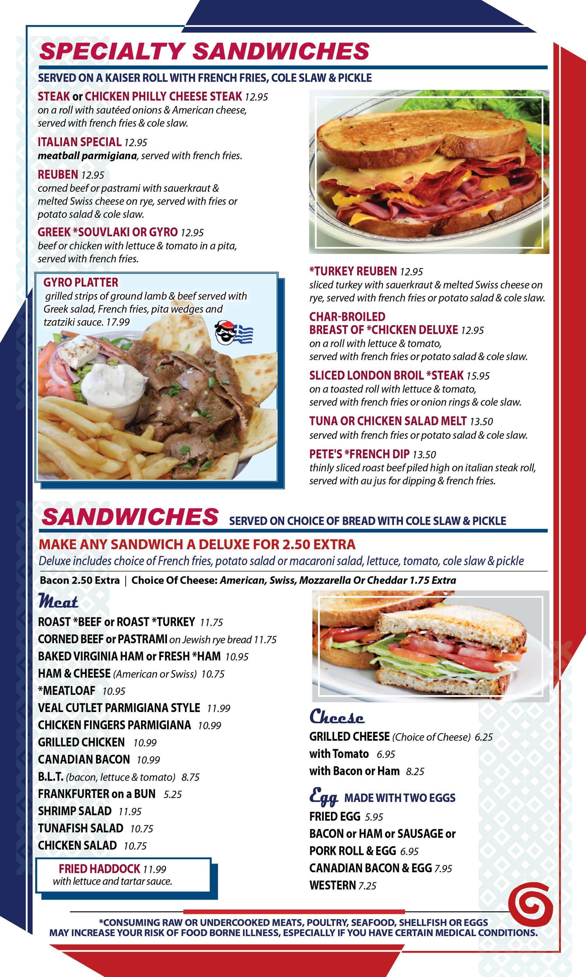 Andy's Diner & Pub Menu