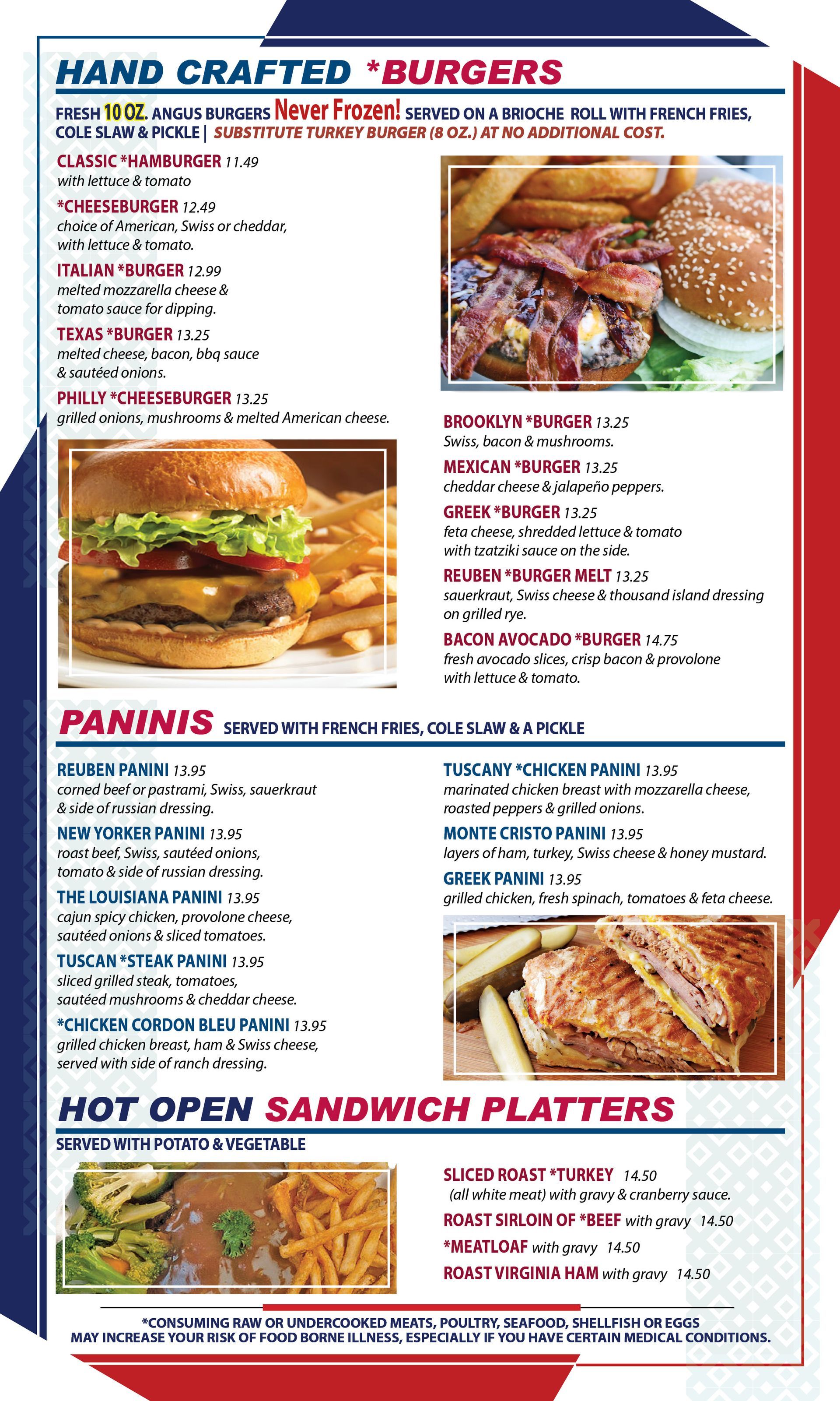 Andy's Diner & Pub Menu