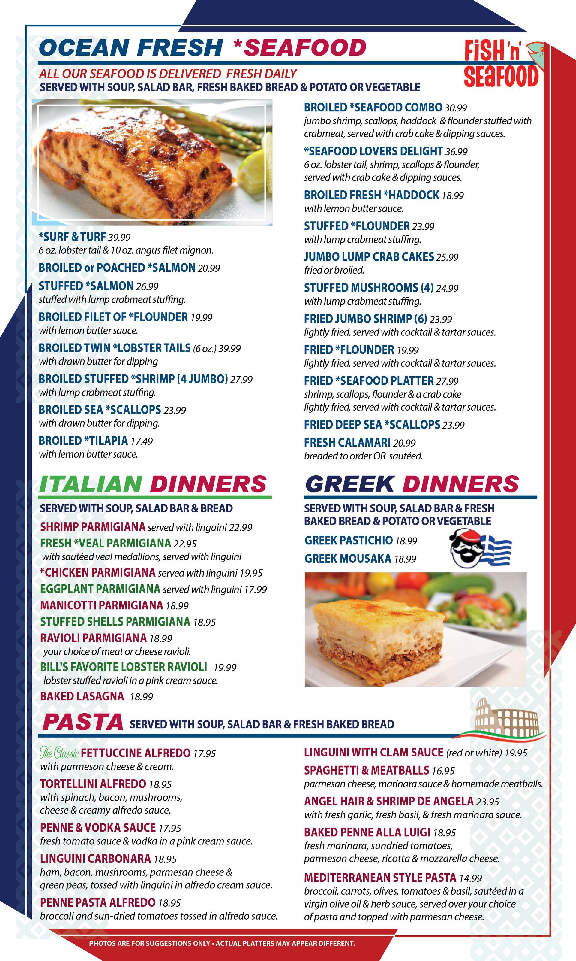 Andy's Diner & Pub Menu