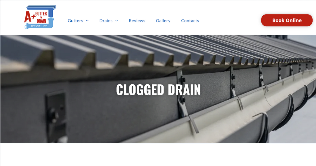Clogged Drain | A+ Gutter & Drain | Columbus, OH