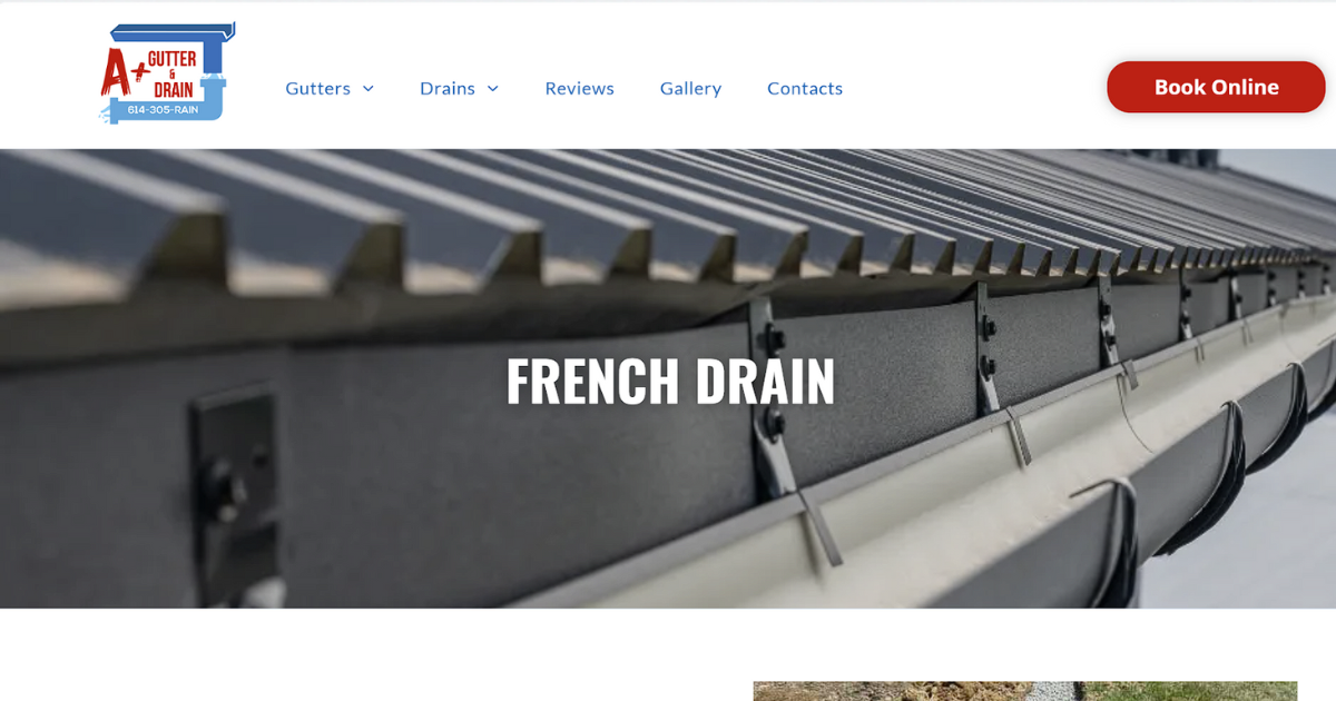 French Drain | A+ Gutter & Drain | Columbus, OH
