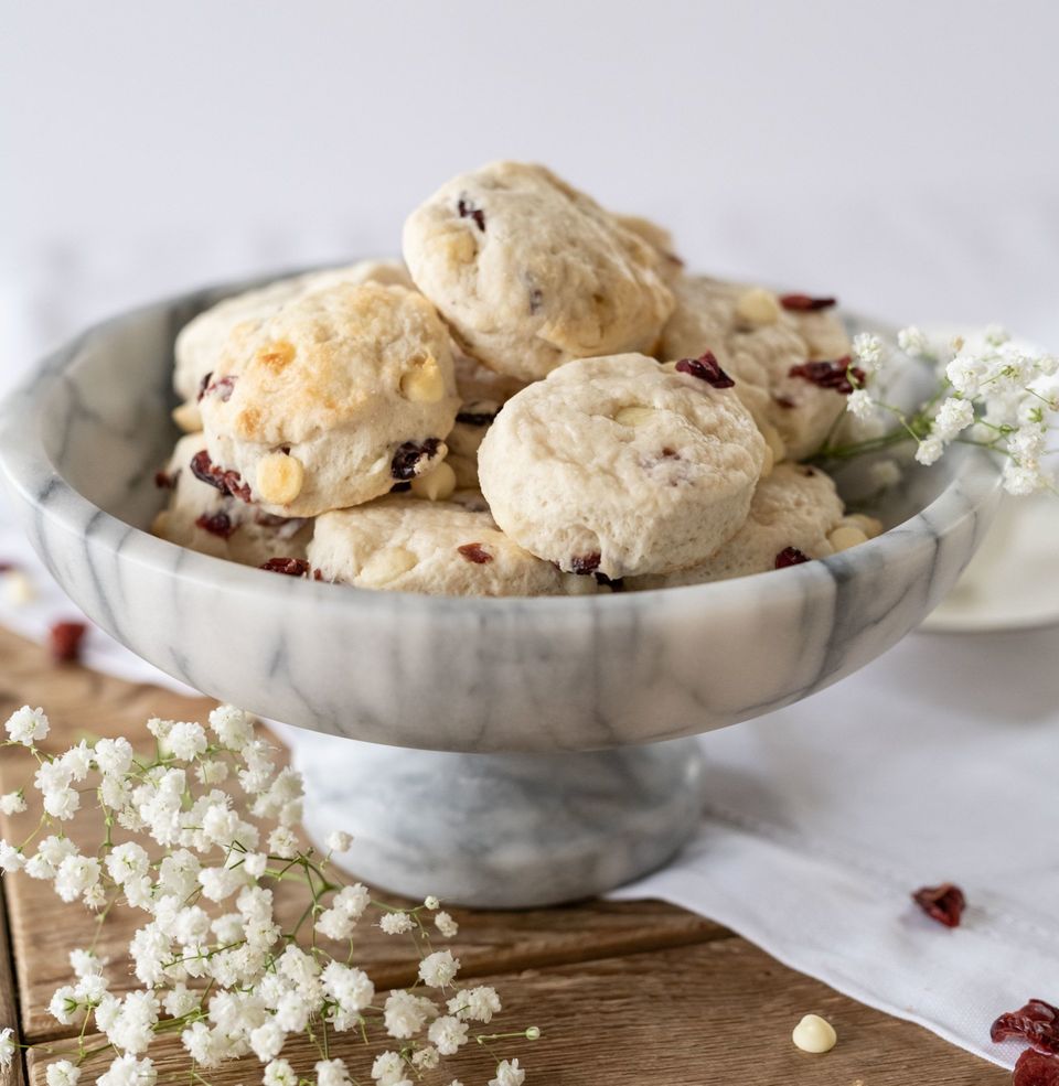 Cranberry White Chocolate Scones