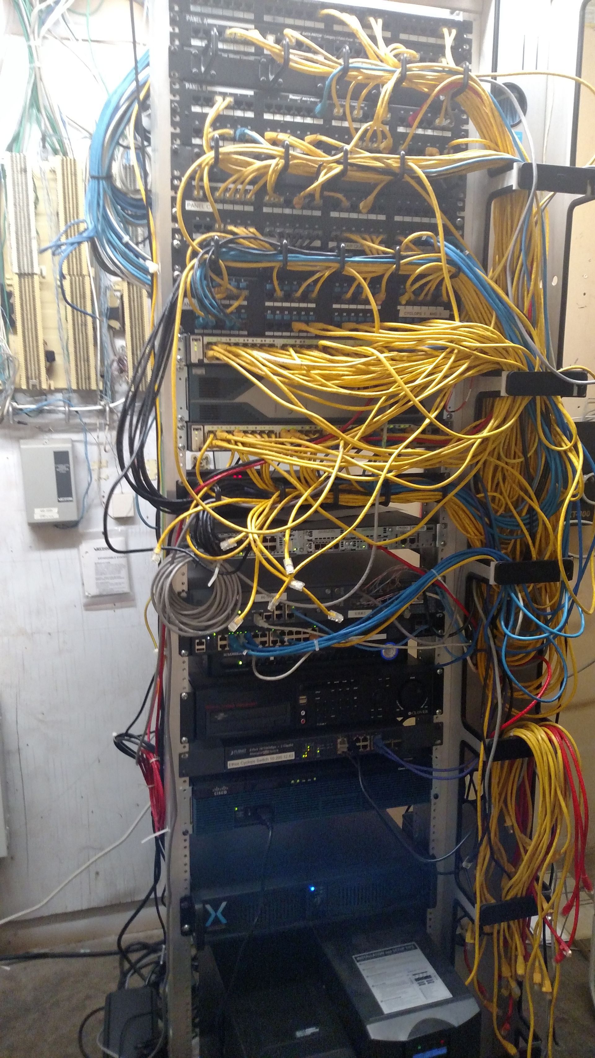 Data Cable Management | Dallas, TX | Server Room Remodel