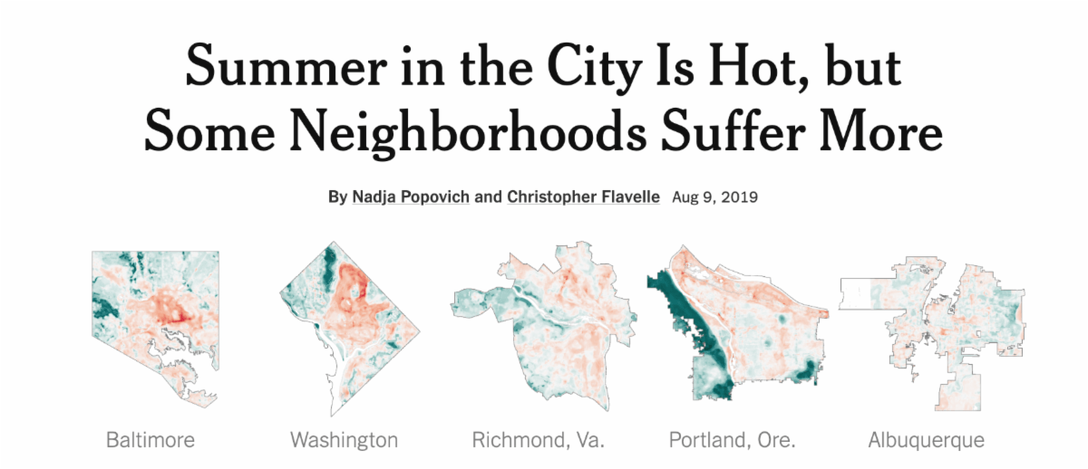 Summer in the City Is Hot, but Some Neighborhoods Suffer More