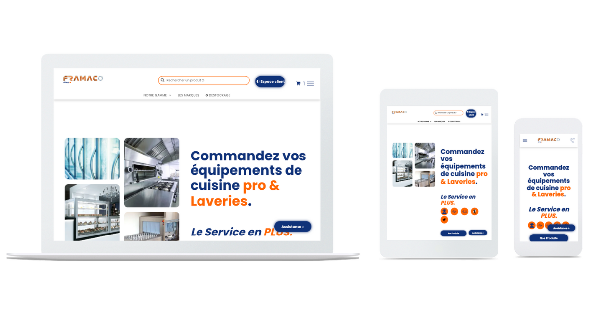 Commandez vos équipements de cuisine Pro & Laverie