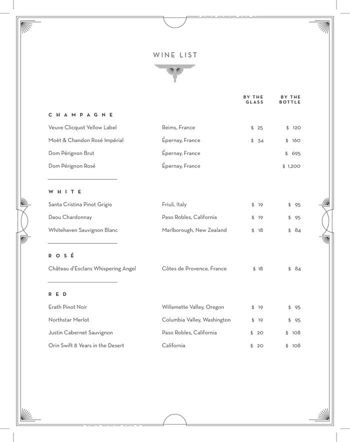 Explore Rosina Cocktail Lounge's Exquisite Menu | Rosina Las Vegas