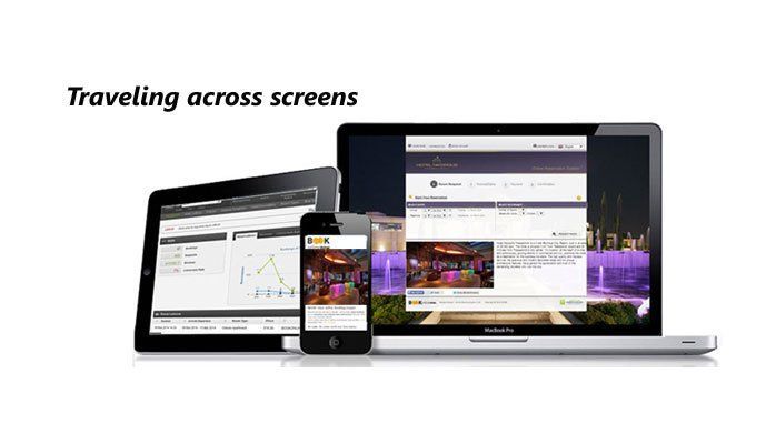 Traveling across screens