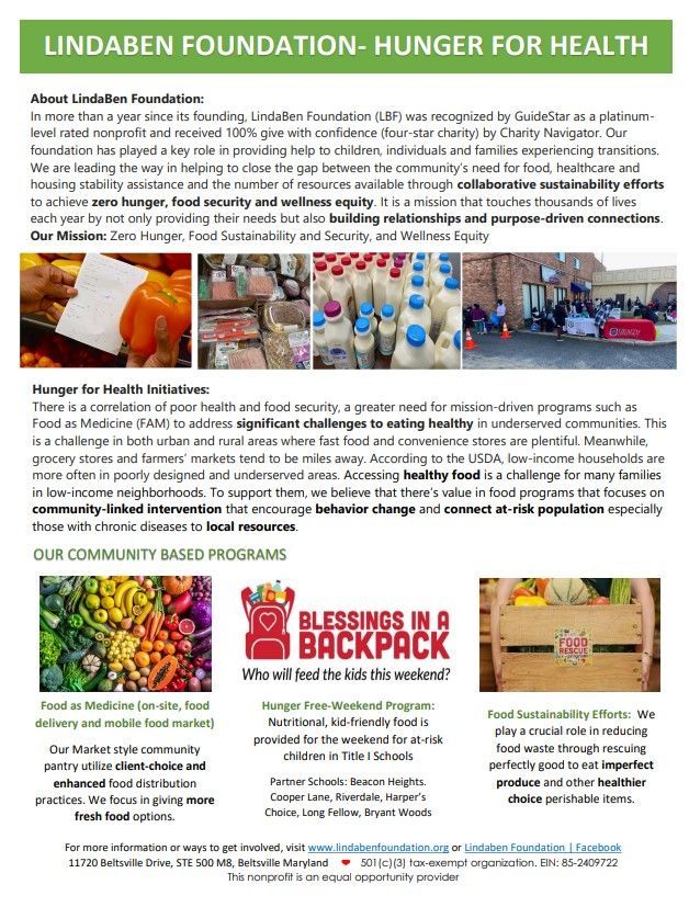 Hunger for Health Initiatives