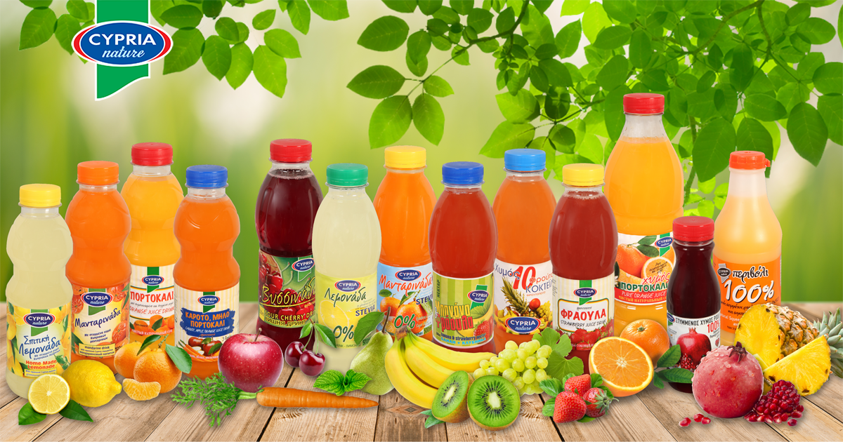The freshness of Cypria Nature juices, all year round
