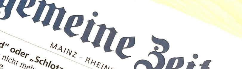 Artikel in Allgemeinen Zeitung