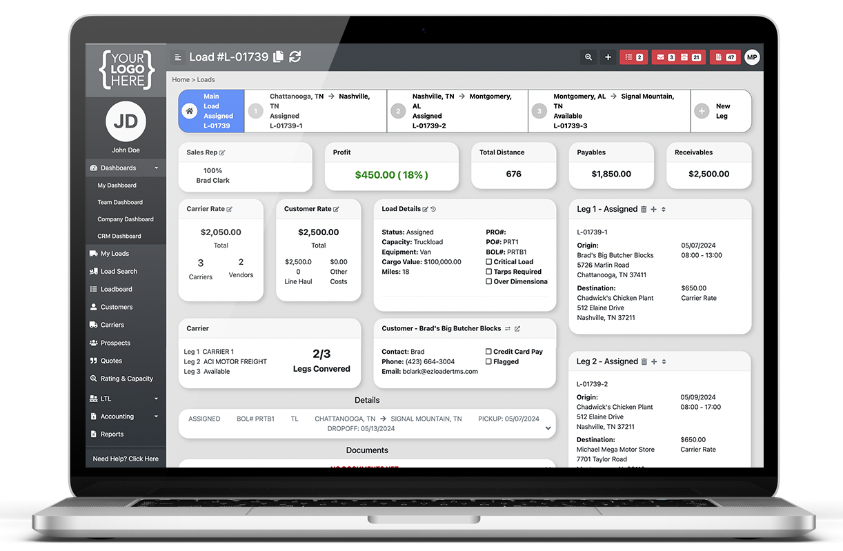 EZ Loader TMS: Freight Broker TMS Software