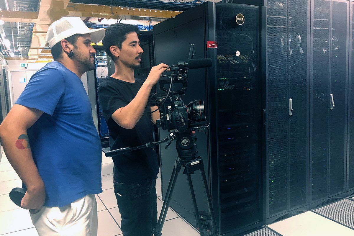 Filming at Facebook's Community Labs in Brazil