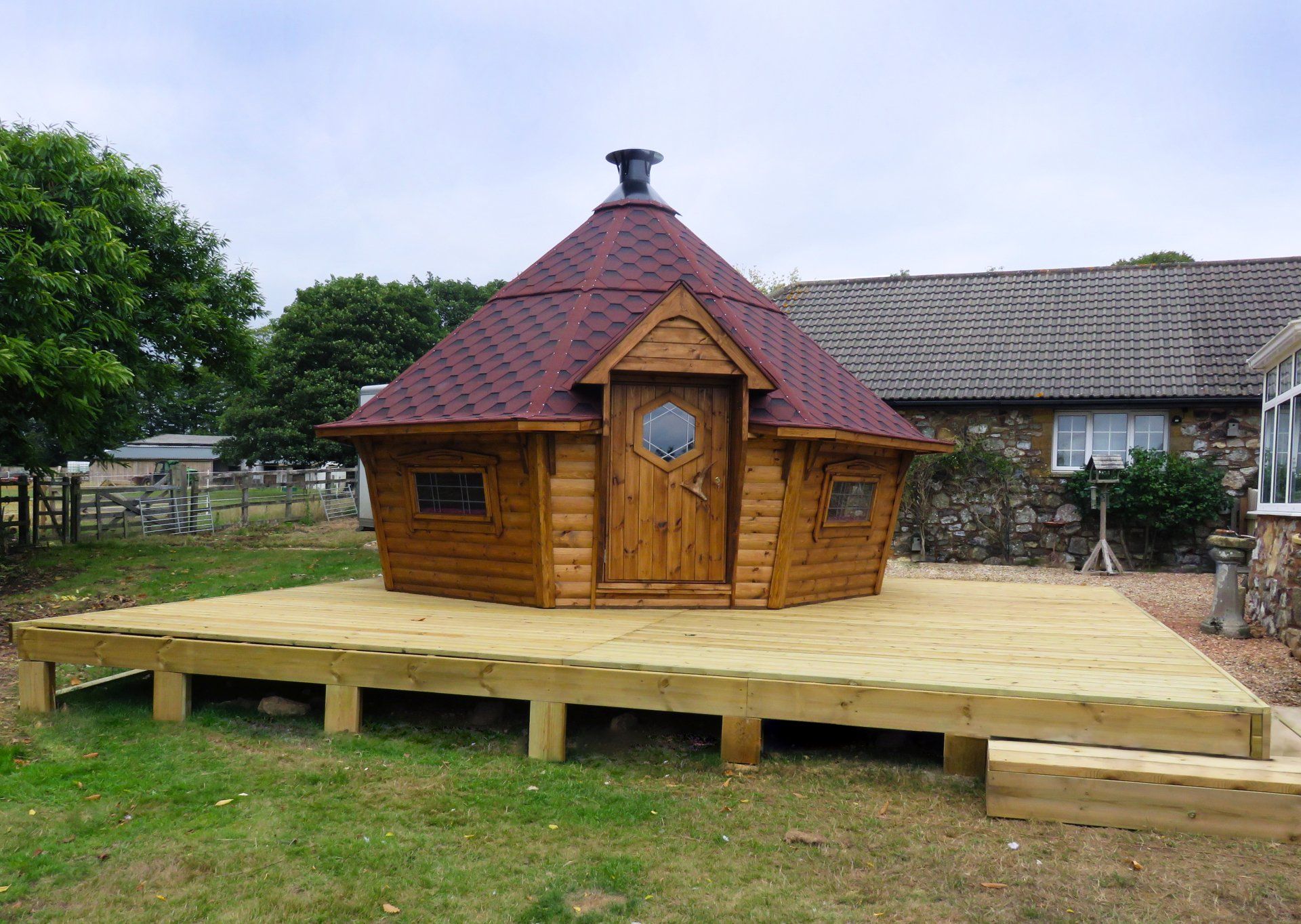 Building a base for your BBQ Lodge