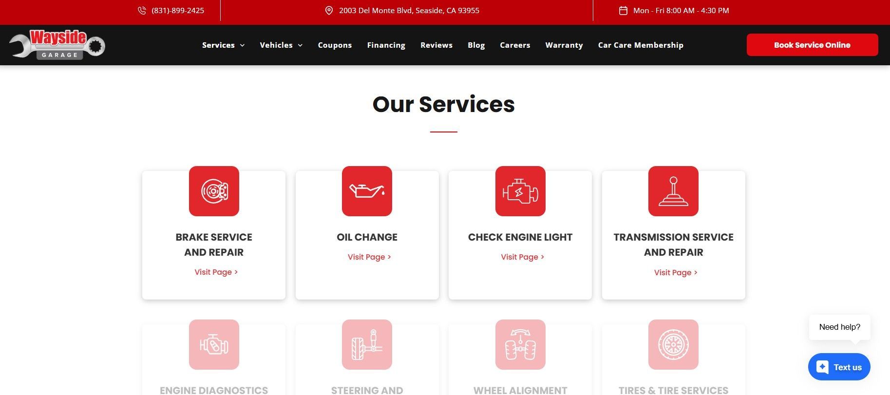 Auto Repair & Maintenance in Seaside | Wayside Garage