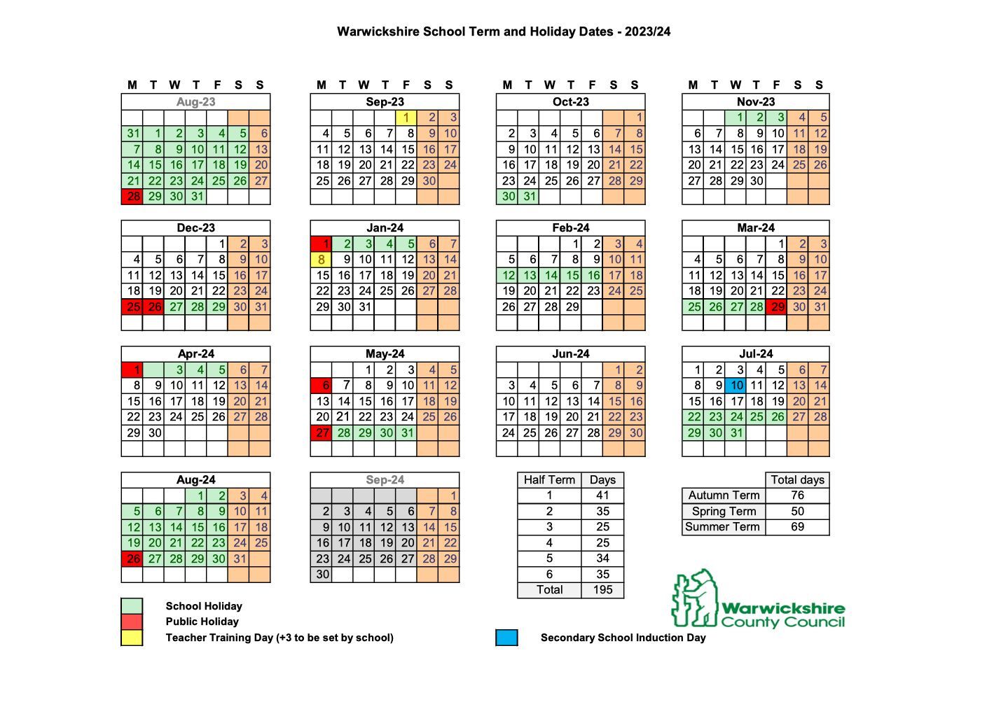 Whitnash Primary School Term Dates