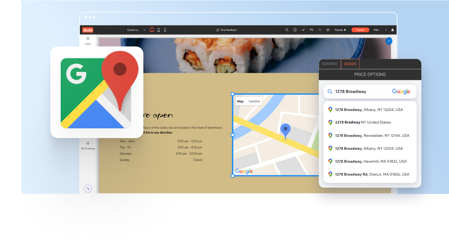 Easily Embed Google Maps in All Sites in Your Account