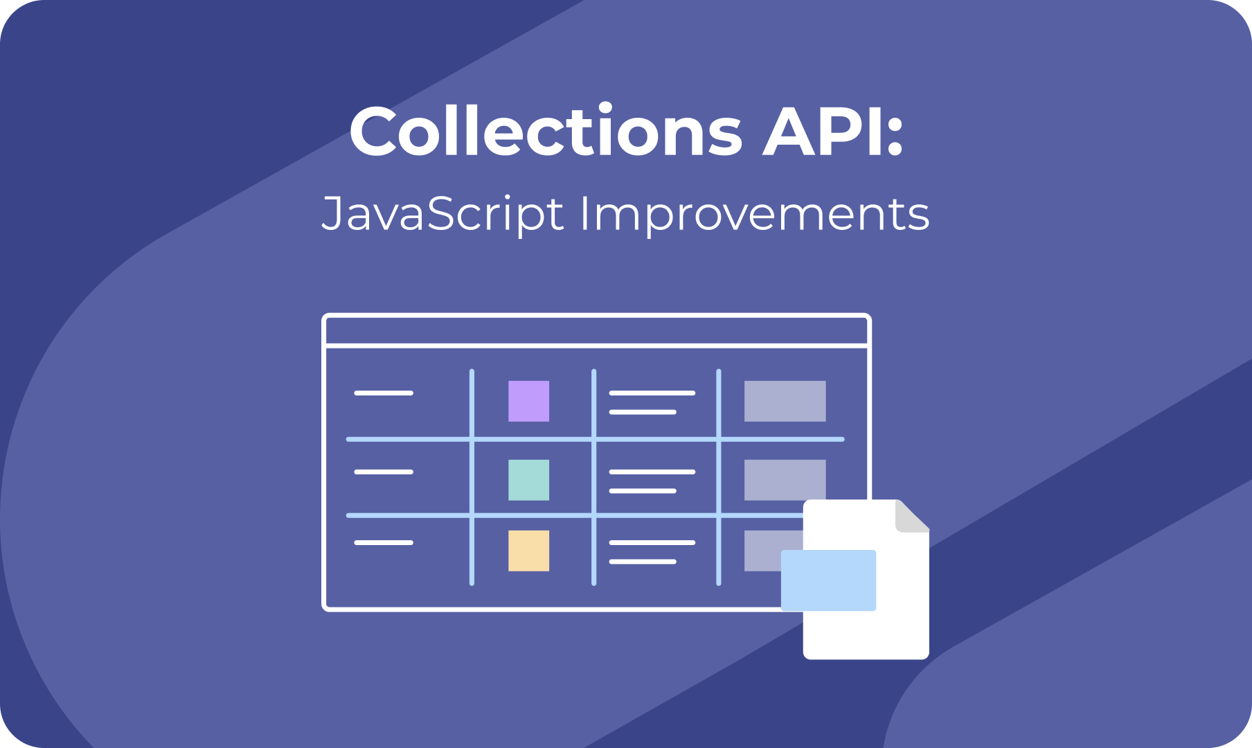 Collections API: JavaScript Improvements