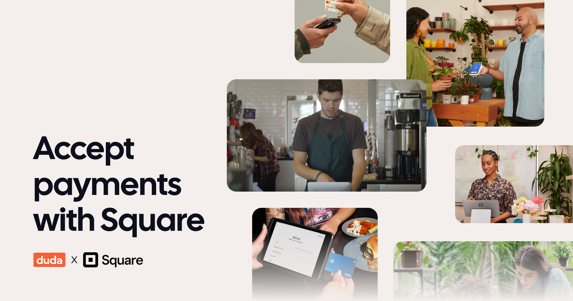 Accept payments with Square | Duda