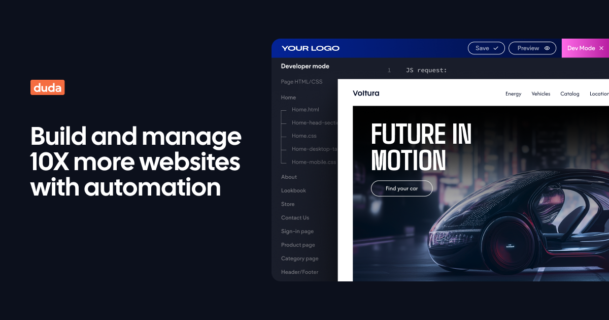 Build and manage 10X more websites with automation