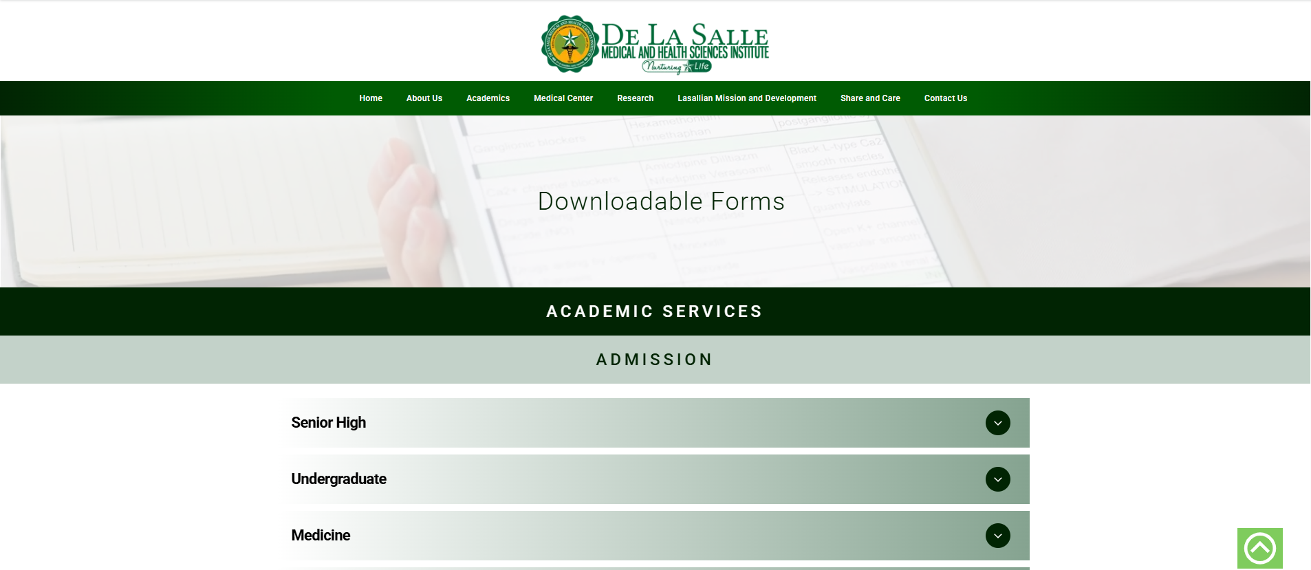 Downloadable Forms | De La Salle Medical and Health Sciences Institute ...