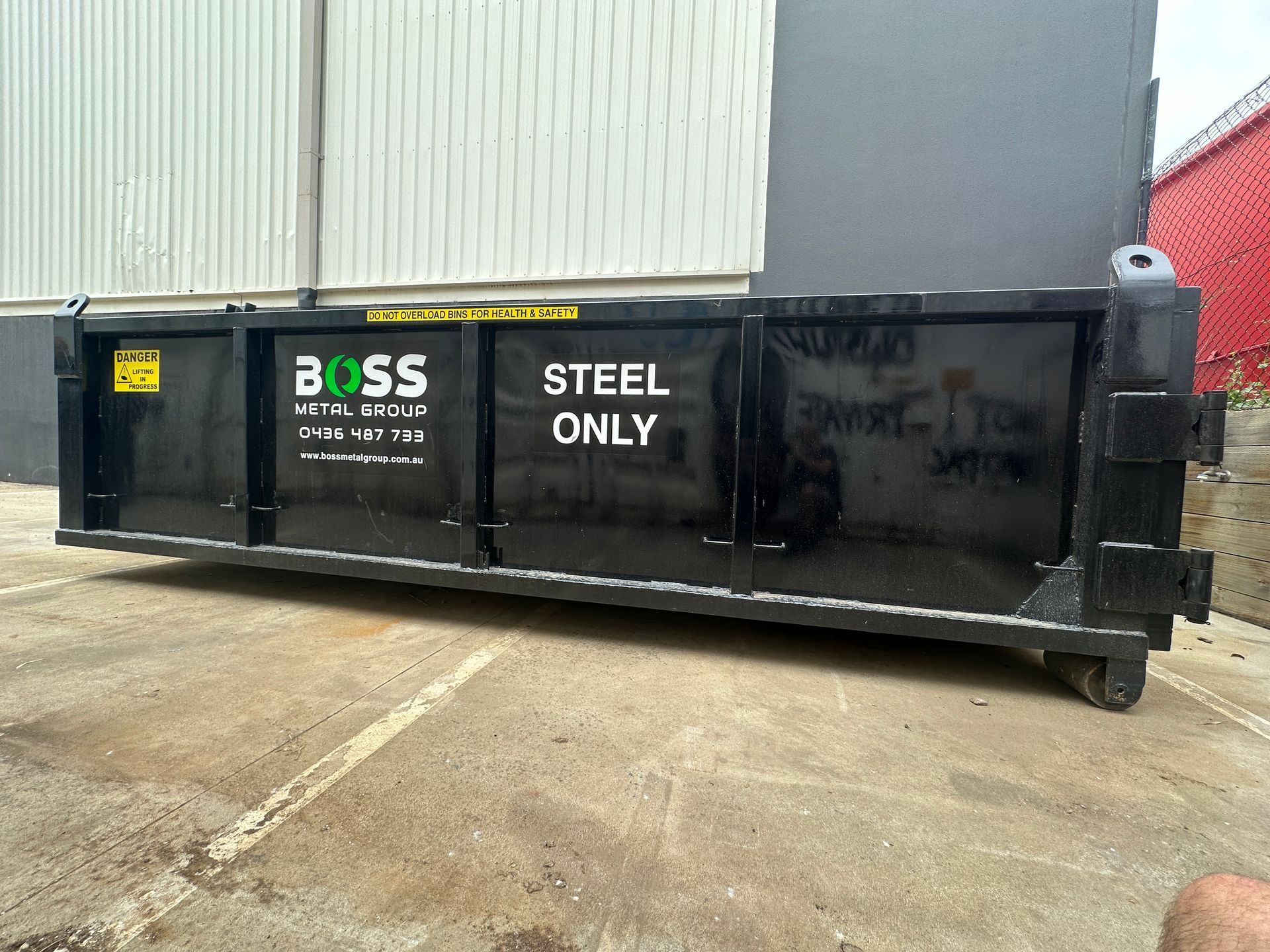 BIN SIZES | Boss Metal Group - Scrap Metal Recycling