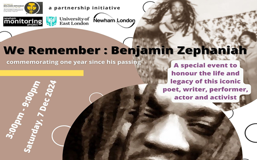 1st Commemoration Event: We Remember Benjamin Zephaniah