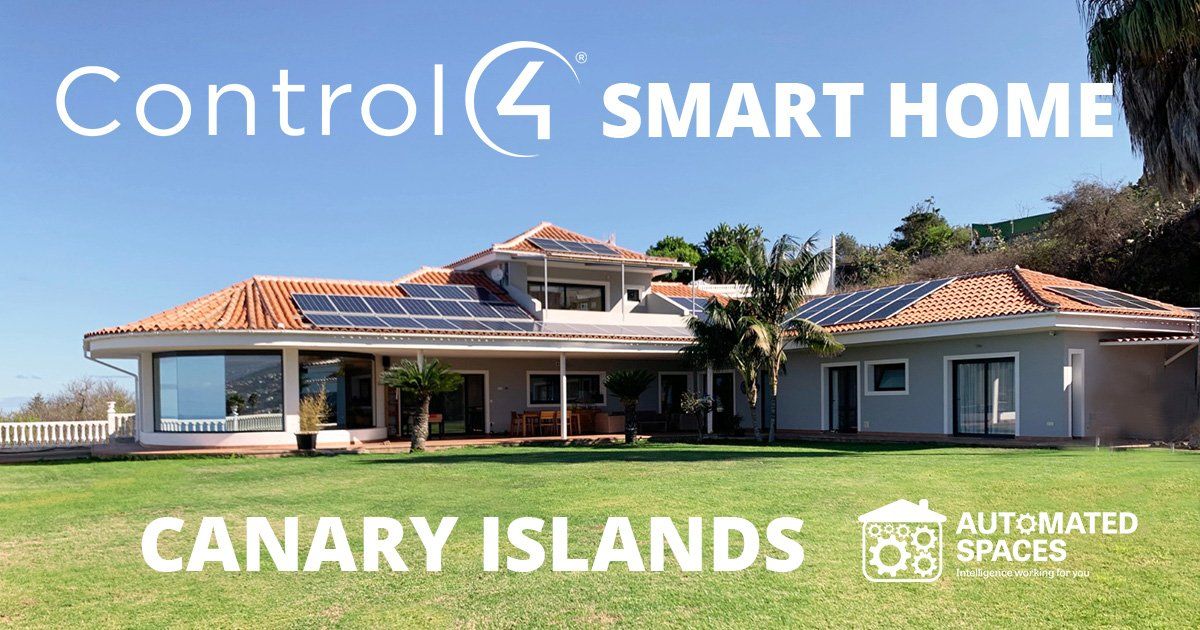 Control4 Smart Home on Canary Islands