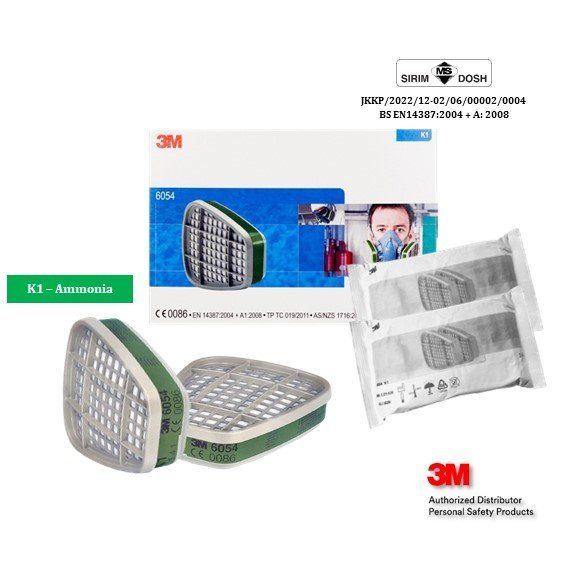 Respirator 3M™ 6054 K1 Ammonia Cartridge