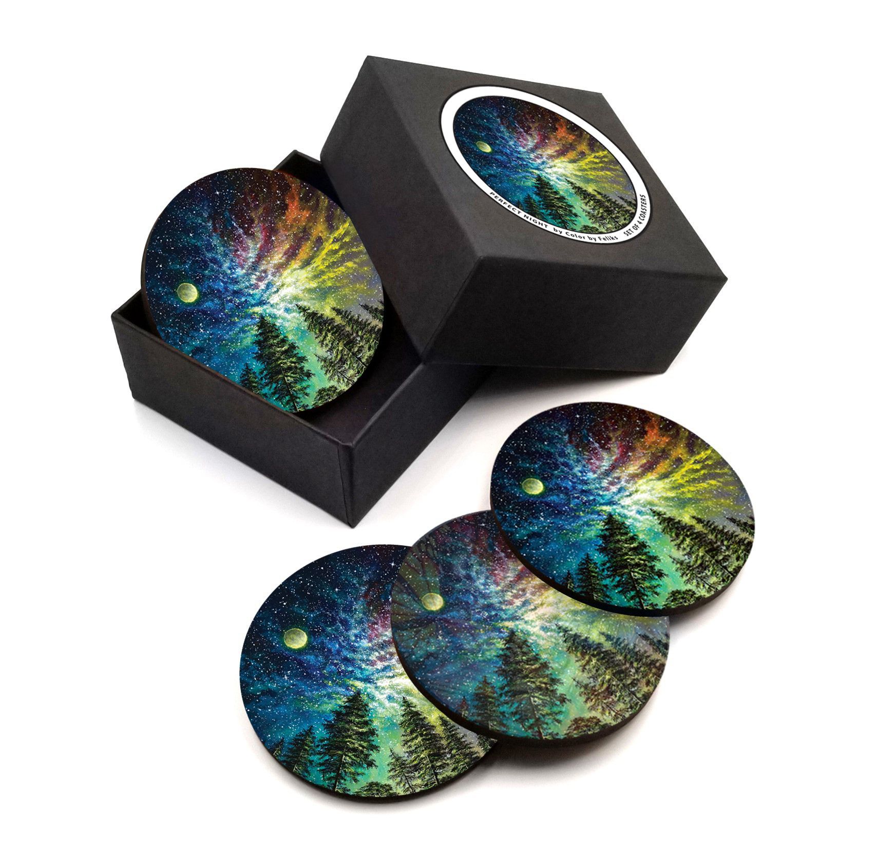 Wooden Coaster Sets | Starz Puzzles