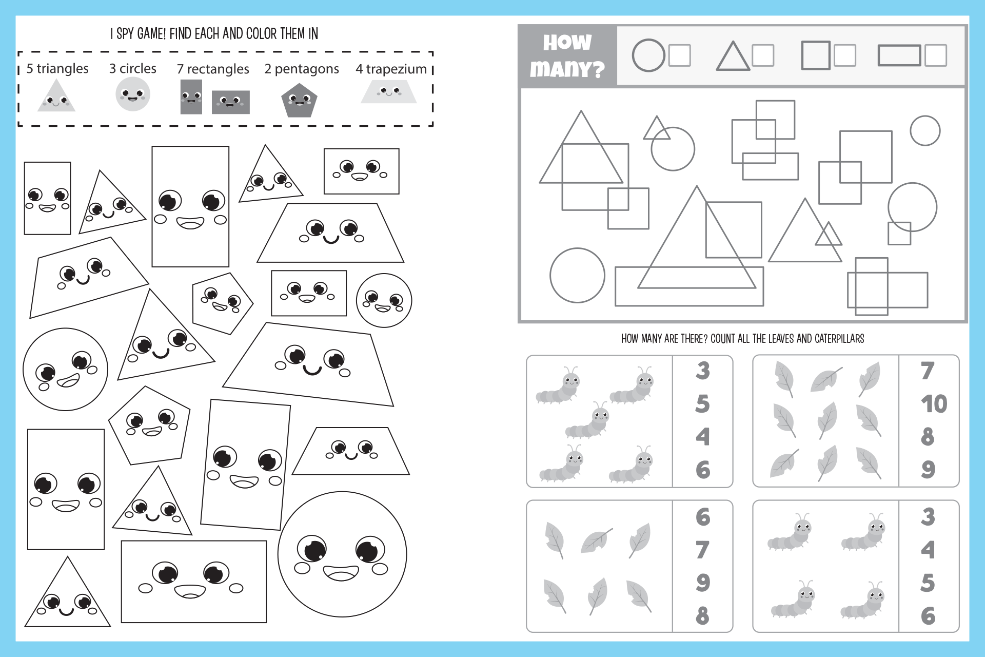 Exceptional Tracing Numbers 1-10 & Geometric Shapes For Kids WorkBooks