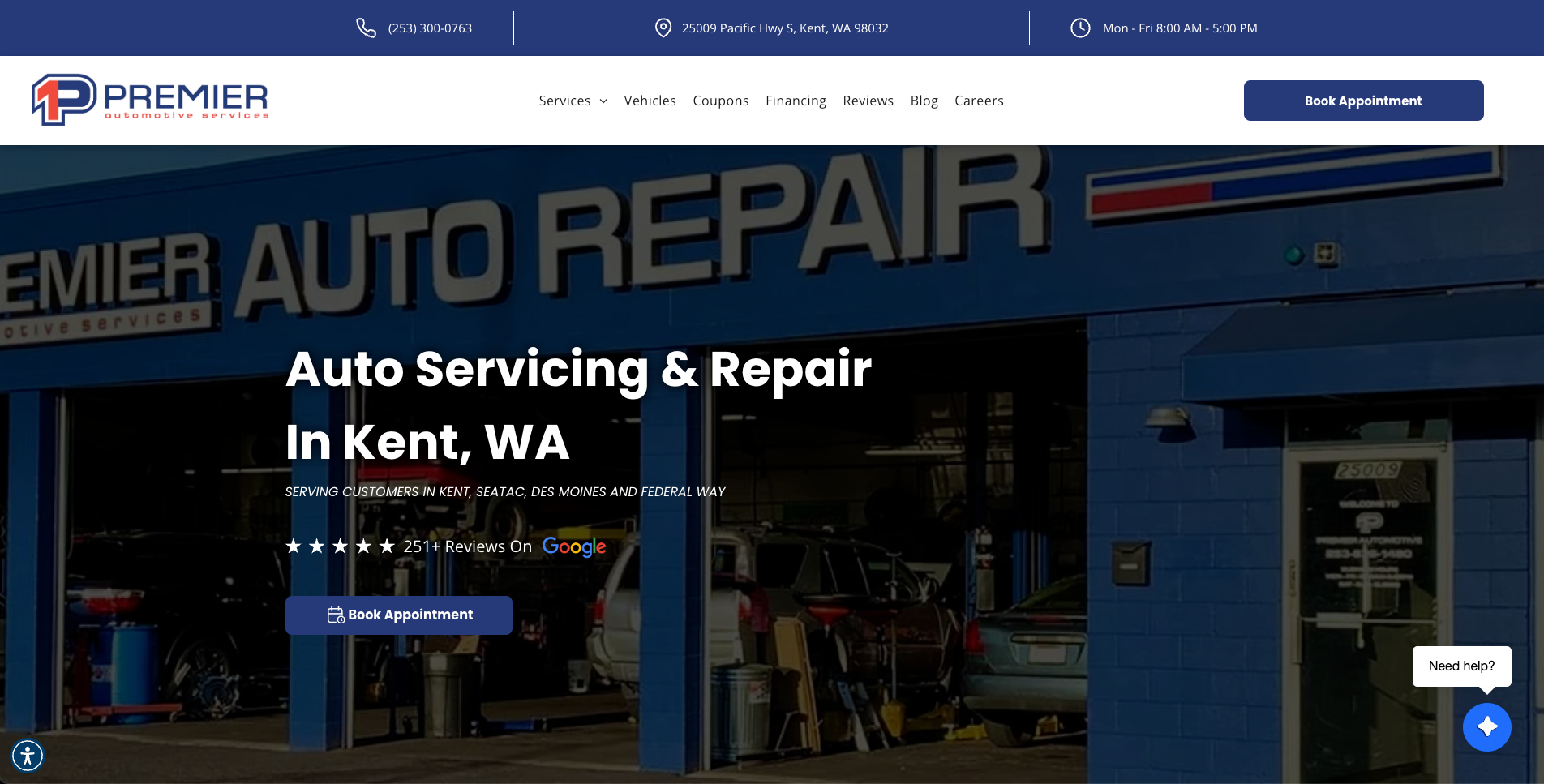 Kent Auto Repair | Premier Automotive Services, Kent, WA