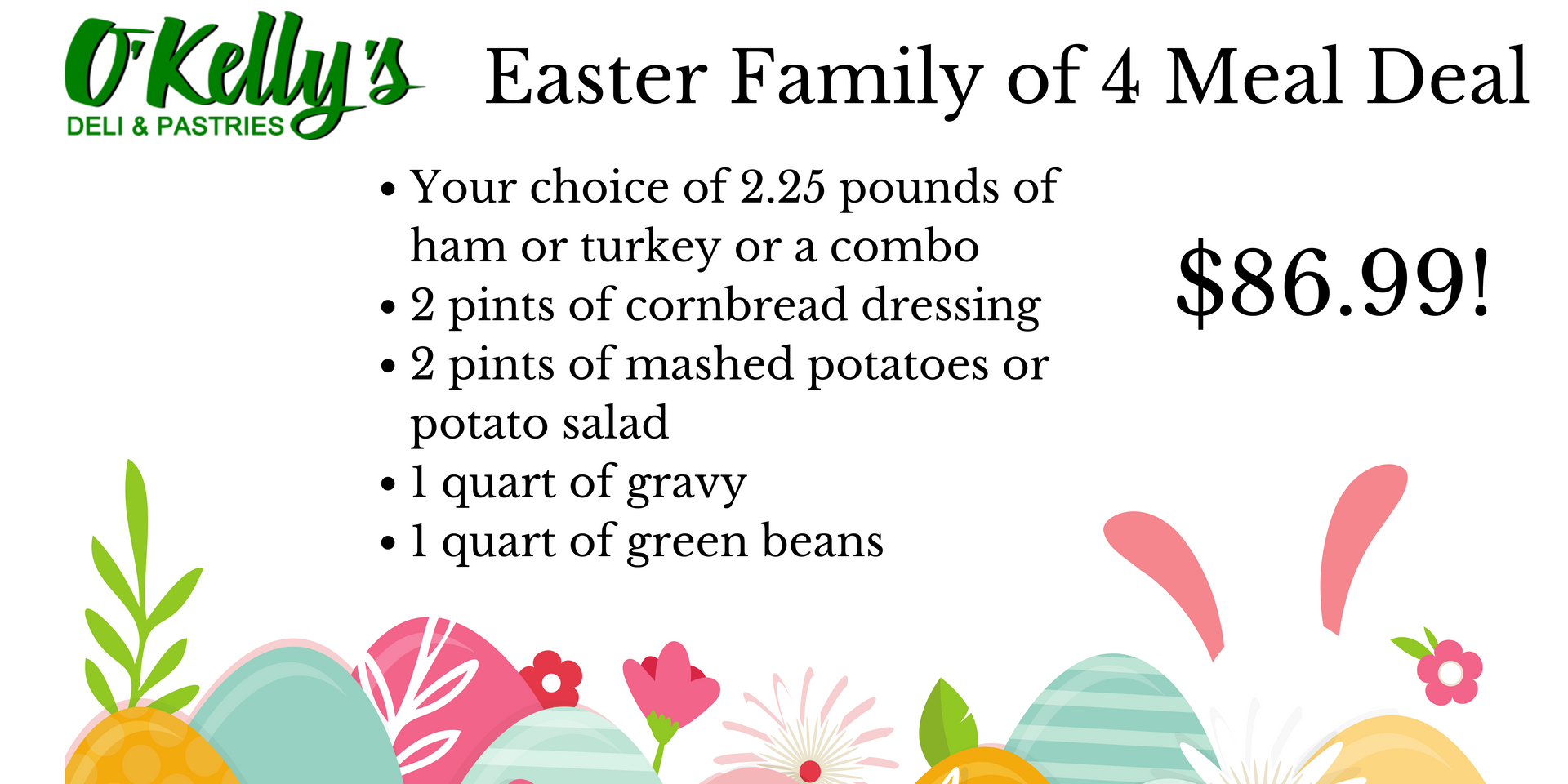 O’Kelly’s Deli & Pastries | Sandwiches | Bakery