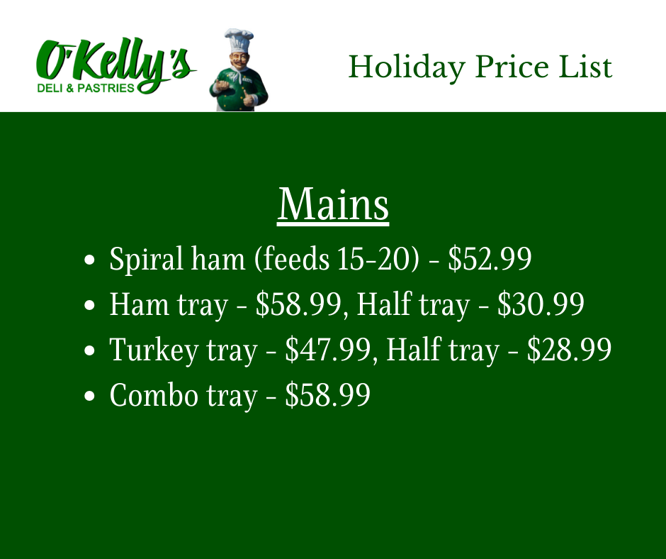 O’Kelly’s Deli & Pastries | Sandwiches | Bakery