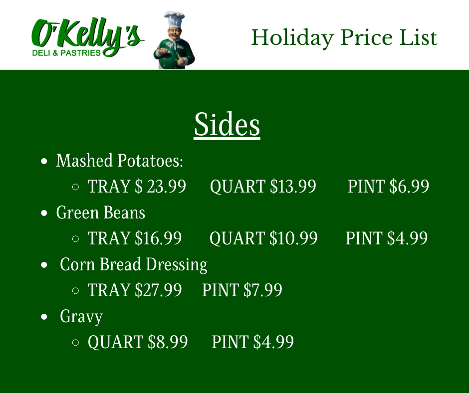 O’Kelly’s Deli & Pastries | Sandwiches | Bakery