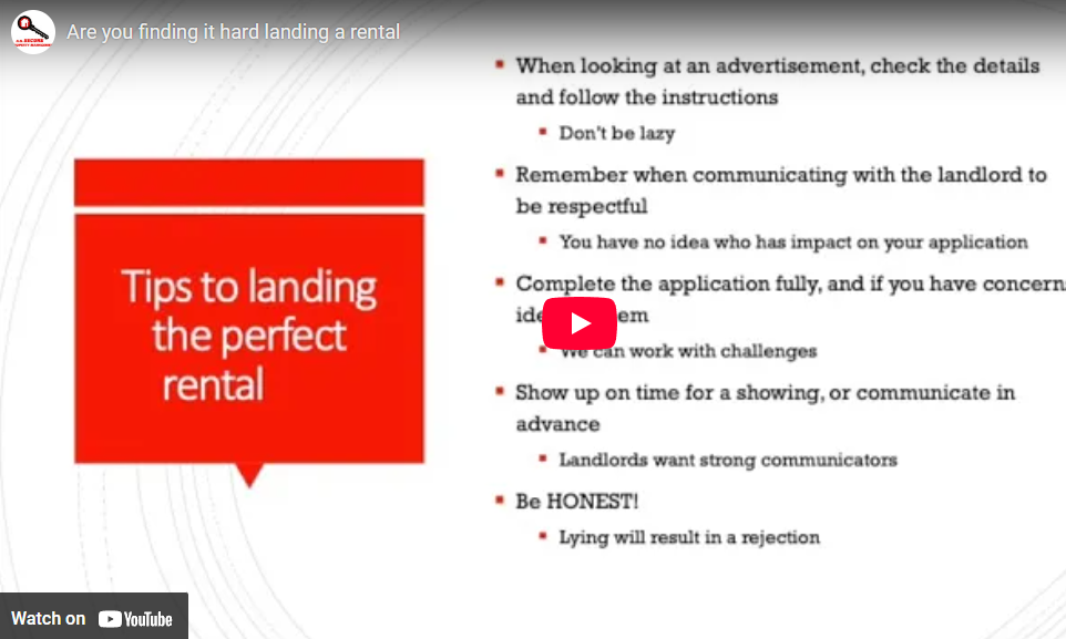 Tip to Landing the Perfect Rental